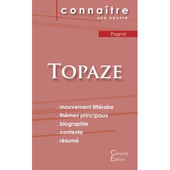 Fiche de lecture Topaze (Analyse littéraire de référence et résumé complet) Analyse littéraire ...