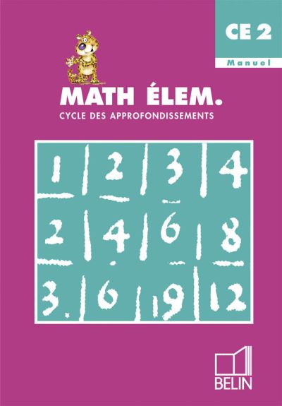 Math elem ce2 manuel Livre de l'élève - broché - Champeyrache - Achat ...