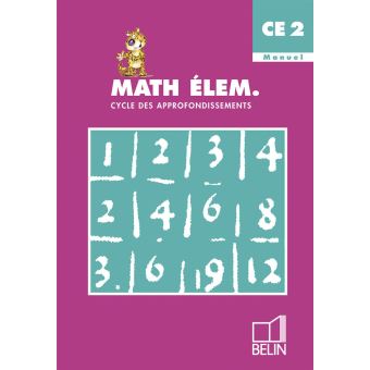 Math elem ce2 manuel Livre de l'élève - broché - Champeyrache - Achat ...