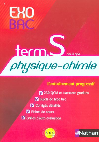 Exobac physique chimie ts n01 - broché - Laurence Vonfeld, Marie-Hélène Vavon, Geneviève ...