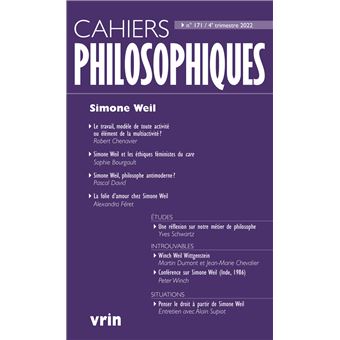 Simone Weil - broché - Martin Dumont, Martin Dumont, Martin Dumont ...