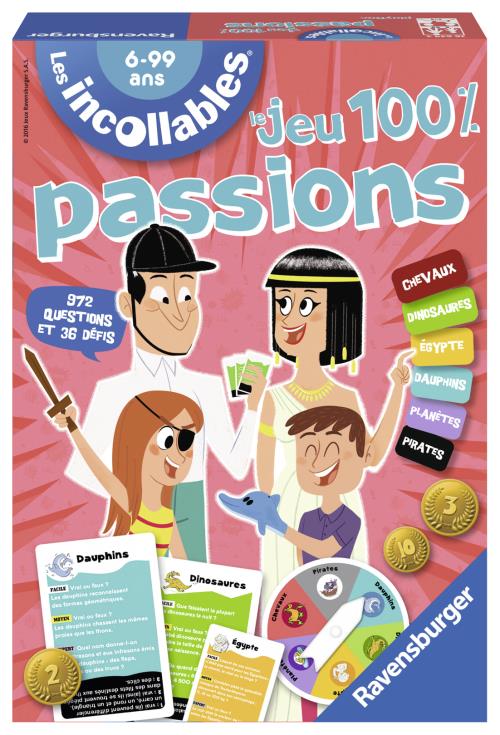 Jeu des Incollables 100% passions Ravensburger - Jeu d'adresse - Achat & prix | fnac