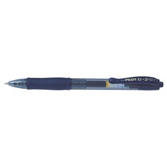 Stylo Gel Pilot G2 Pointe moyenne Bleu
