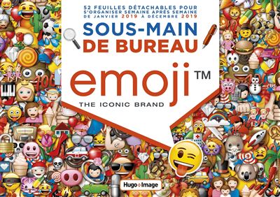 Emoji - Sous-main 2019 Emoji - Collectif - cartonné - Achat Livre | fnac