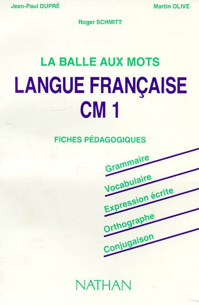 Nouvelle balle aux mots cm1 maitre Livre du professeur - broché - Jean ...