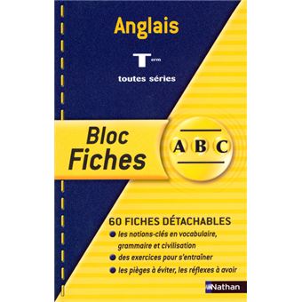 Bloc fiches ABC Bac - Bloc fiches abc anglais term - Collectif - broché ...