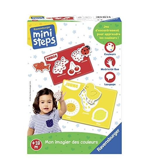 Jeu d’encastrement Mon imagier des couleurs Ravensburger Mini Steps ...