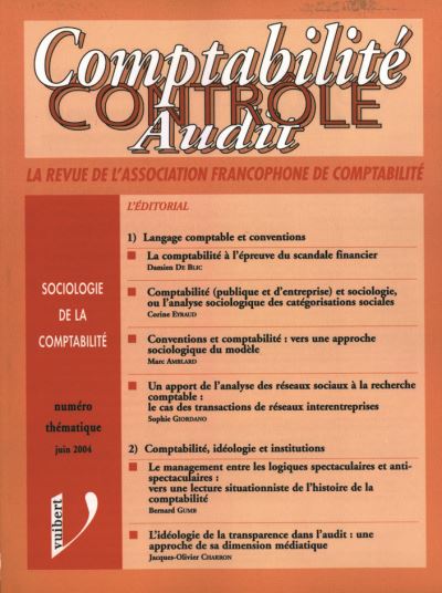Comptabilité, contrôle, audit Numéro spécial - broché - Collectif ...