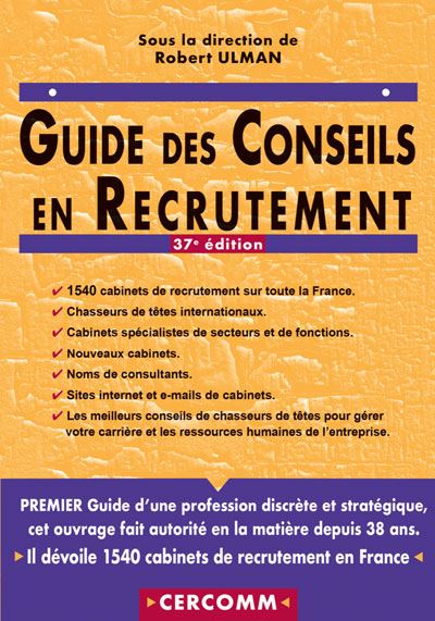 Guide Des Conseils En Recrutement 37e dition 38e Ann e 2023 Tome