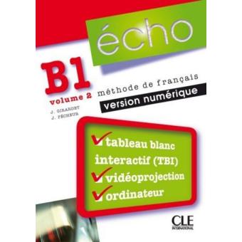 Dvd rom echo b1.2 pour tbi collection ressources numeriques pour tbi - Livre CD-ROM - Jacky ...