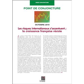 Point de conjoncture (Octobre 2019) Octobre 2019 - broché - INSEE - Achat Livre | fnac