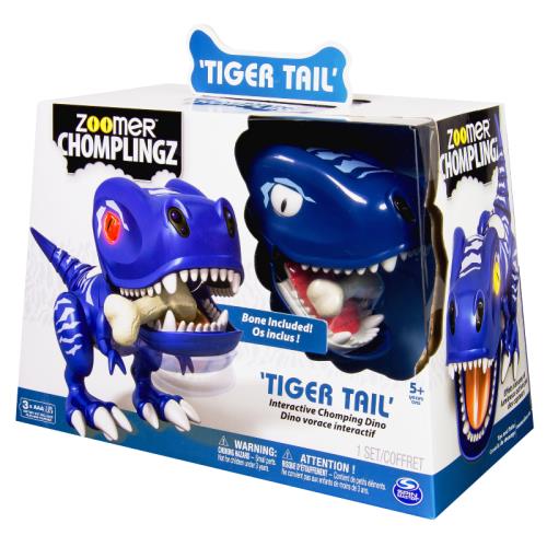 Dino Interactif Zoomer Chomplingz Spinmaster Bleu - Robot éducatif ...