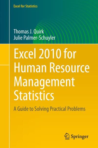 Excel 2010 for human resource management statistics - Poche - Thomas ...