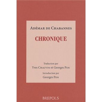 Ademard de chabannes chroniques Chronique - broché - / CHAUVIN PON ...
