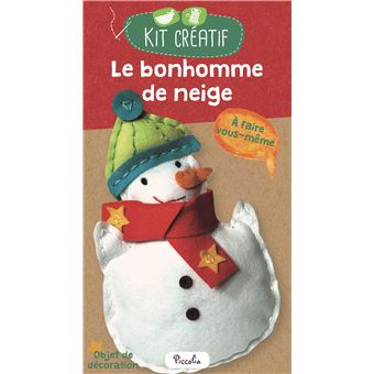 Le Bonhomme de neige Kit couture avec fils de couleur et tissu ...