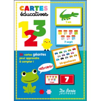Chiffres cartes educatives Avec 26 cartes géantes pour apprendre à ...