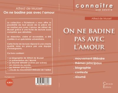 Fiche de lecture On ne badine pas avec l'amour de Musset (Analyse littéraire de référence et ...