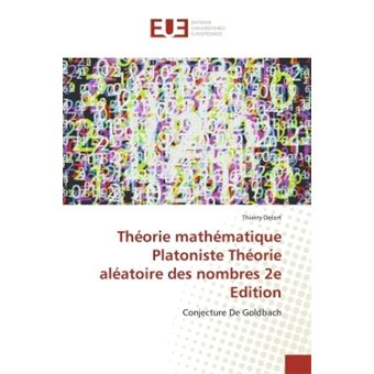 Théorie mathématique Platoniste Théorie aléatoire des nombres 2e ...