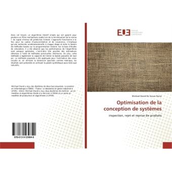 Optimisation de la conception de systèmes Inspection, rejet et reprise ...