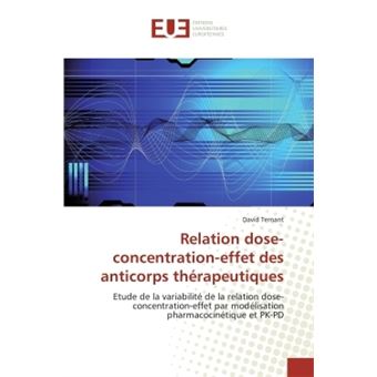 Relation dose-concentration-effet des anticorps thérapeutiques Etude de ...