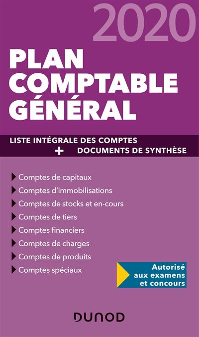 Plan comptable général 2020 - Plan de comptes & documents de synthèse ...