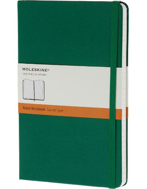 Carnet ligné - Grand format - Couverture rigide Vert oxydé - Carnets et ...