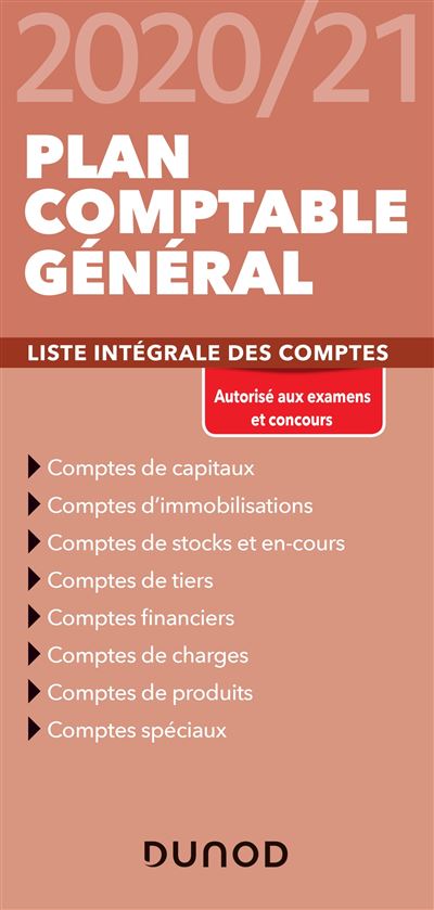Plan comptable général 2020/2021 - Liste intégrale des comptes Liste ...