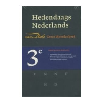Van Dale Groot Woordenboek Hedendaags Nederlands, Van Dale ...