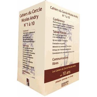 Coffret 10 vol cahiers du cercle nicolas andry Coffret avec 10 volumes ...