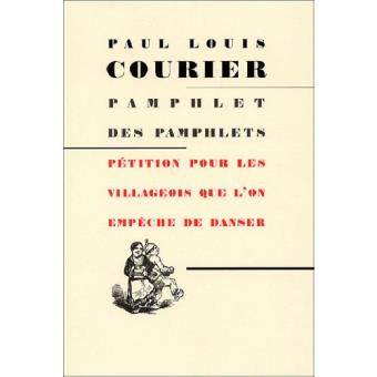 Le pamphlet des pamphlets - cartonné - Paul-Louis Courier, Livre tous ...
