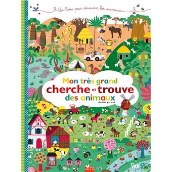 Mon très grand cherche et trouve des animaux - cartonné - Gwé, Livre tous les livres à la Fnac