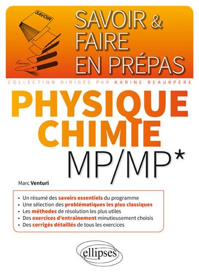 Physique-chimie MP/MP* - broché - Marc Venturi - Achat Livre | fnac