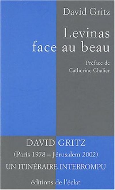 Levinas face au beau - broché - David Gritz - Achat Livre | fnac