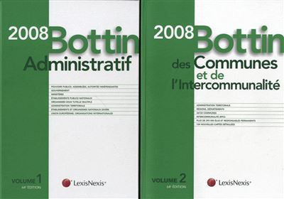 Coffret bottin administratif et bottin des communes et de l ...