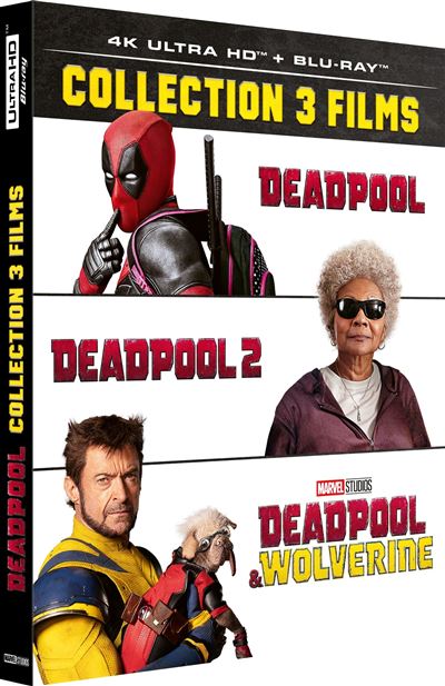 Deadpool Coffret Deadpool Collection 3 Films Blu-ray 4K Ultra HD - Blu ...