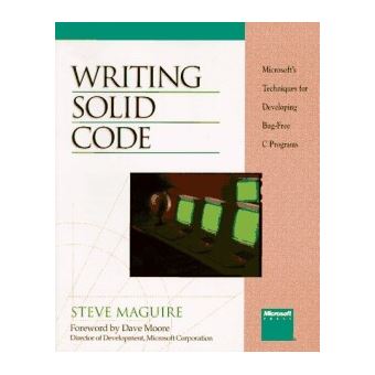 Writing Solid Code, Microsoft Programming Series - broché - Inconnus - Achat Livre | fnac