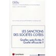 Les sanctions des sociétés côtées Quelles spécificités ? Quelle ...
