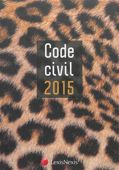 Code civil 2015 panthere Edition 2015, Jaquette Panthère Tome 0000 ...
