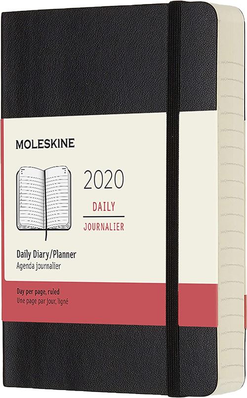 Agenda 2020 Journalier Poche Noir Souple - Agenda civil - Achat & prix ...