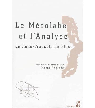Mesolabe et l'analyse de rene francois de sluse - broché - Marie ...