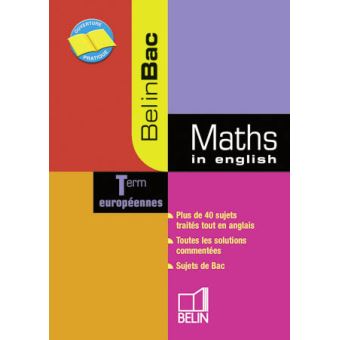 Maths in english Term européennes - broché - Danièle Gibbons - Achat ...