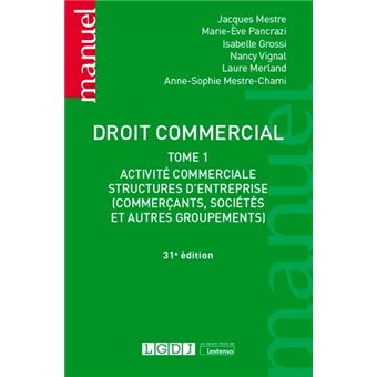 Droit commercial Activité commerciale - Structures d'entreprises ...