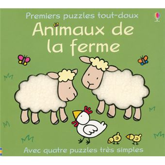 Animaux de la ferme - premiers puzzles tout-doux - avec quatre puzzles ...