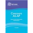 Concours as-ap. epreuve ecrite d'admissibilite. mathematiques Epreuve d'admissibilité - broché ...