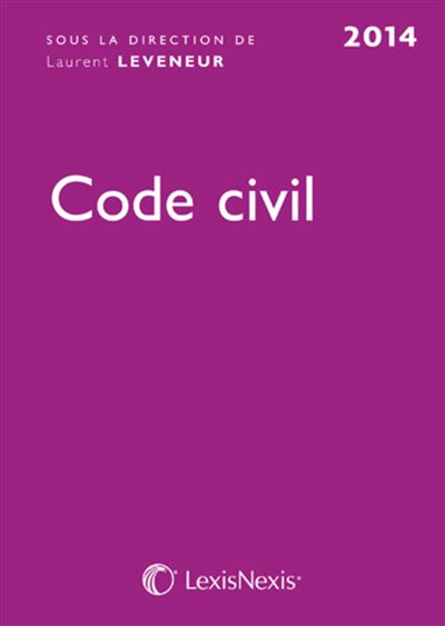 Code civil 2014 rose Jaquette Violette - relié - Laurent Leveneur ...