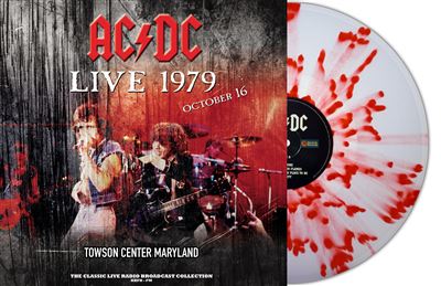 Live 1979 Radio Broadcast Towson Center Maryland Vinyle Rouge Marbré Et