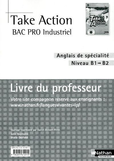 Take action bac pro industriel b1>b2 professeur 2010 - broché - Collectif - Achat Livre | fnac