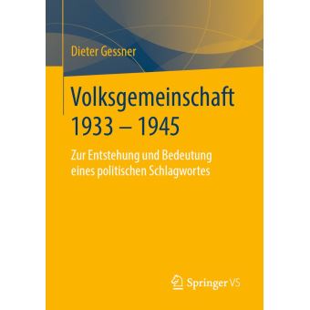 Volksgemeinschaft 1933 - 1945 Zur Entstehung und Bedeutung eines ...