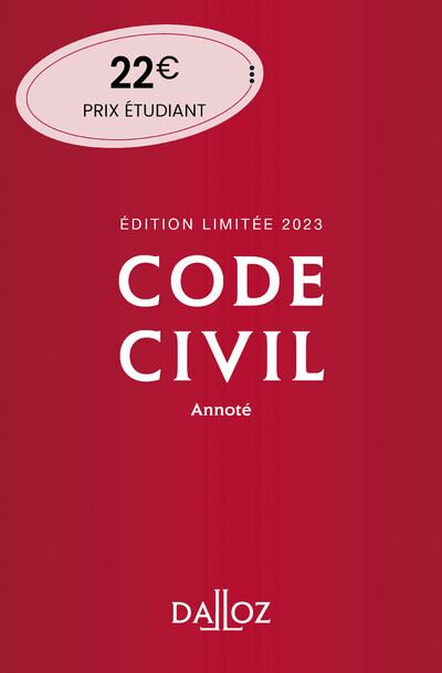 Code civil 2023 122ed édition limitée - Annoté - broché - Xavier Henry ...