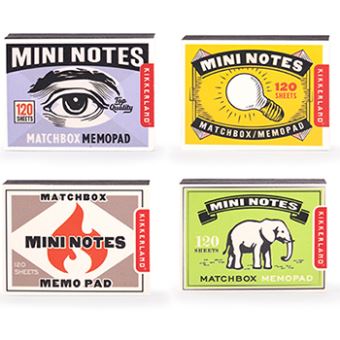 Mini Notes Kikkerland Matchbox Mémopad - Carnets et journaux intimes ...